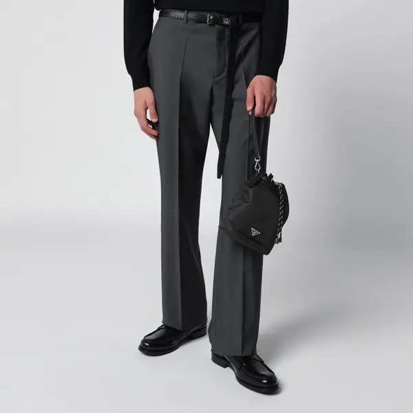 Prada Speedrock Pouch In Re-nylon And Leather