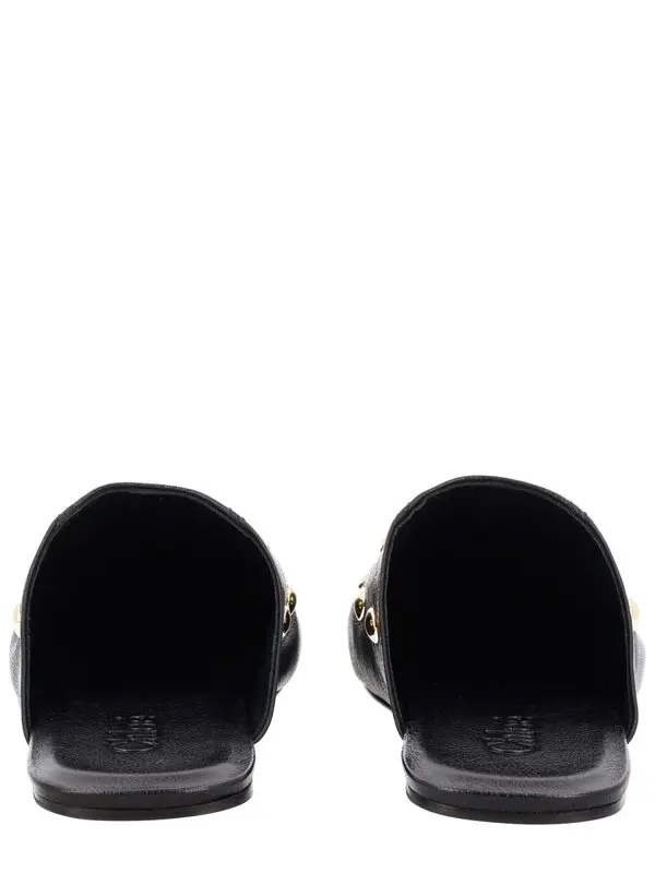 Chloé Leather Rita Sabot - Black