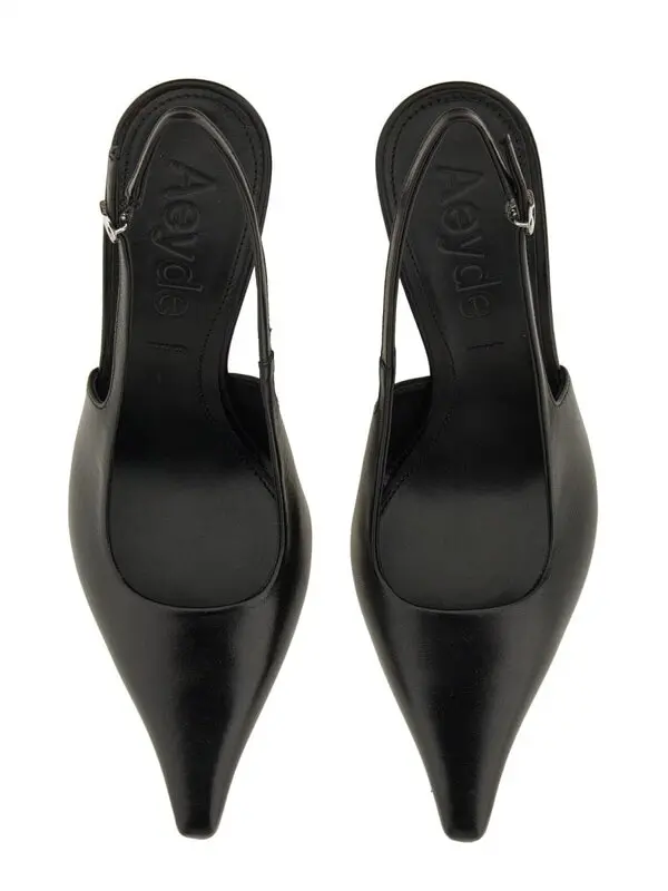 AeydĒ Nappa Leather Fernanda Slingback Pumps