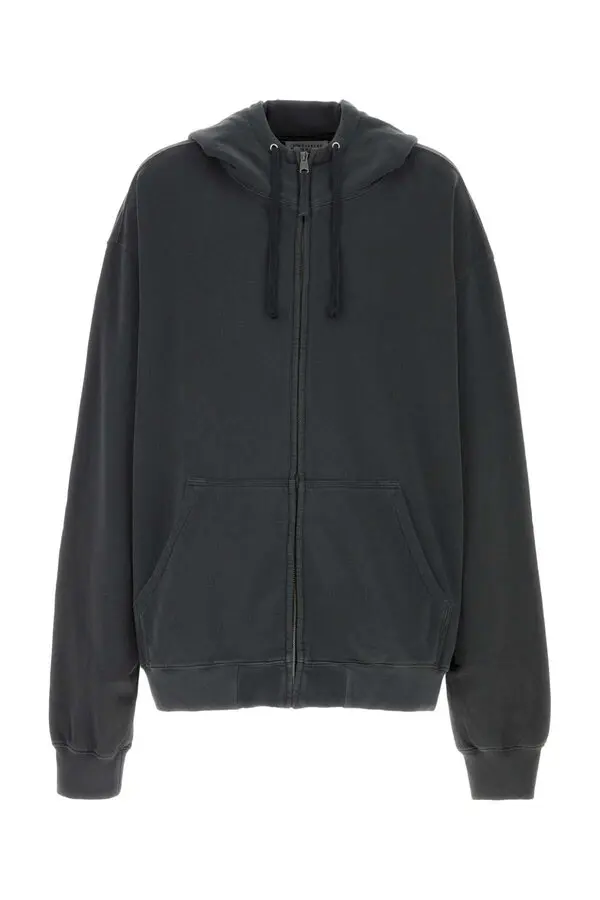 MAISON MARGIELA Graphite Cotton Oversize Sweatshirt