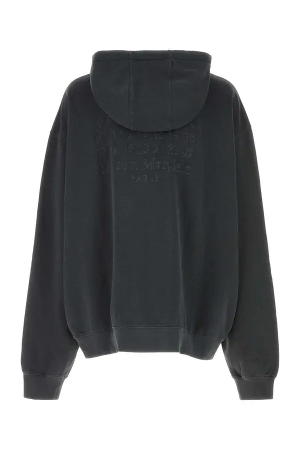 MAISON MARGIELA Graphite Cotton Oversize Sweatshirt