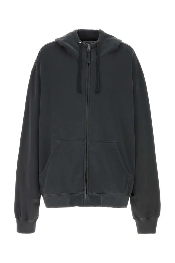 MAISON MARGIELA Cotton Oversize Sweatshirt - Gray