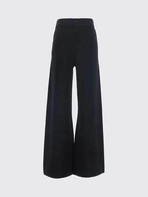 Max Mara High-waisted Wide Leg Knit Wool Trousers