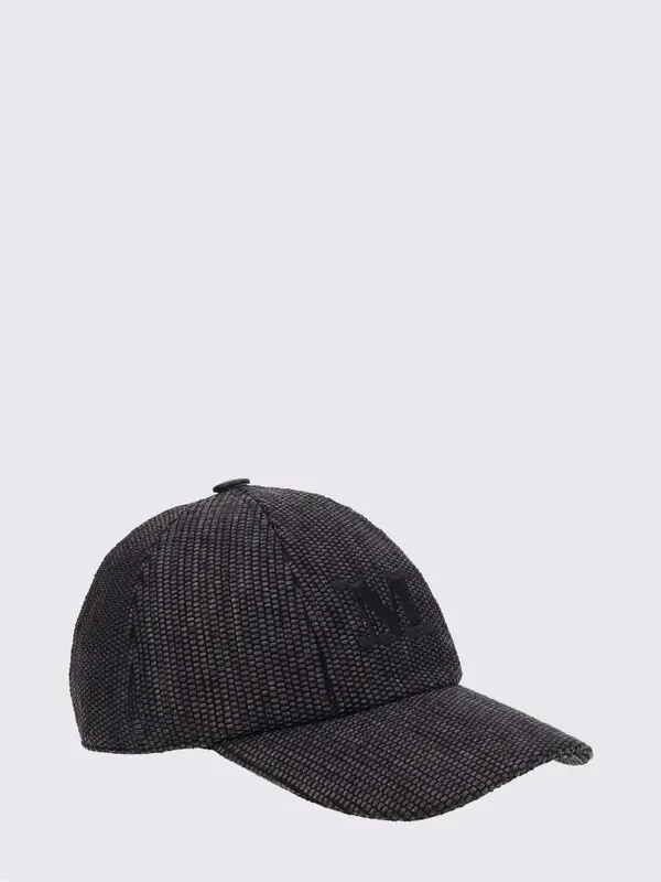 Max Mara Cotton Blend Baseball Cap With Logo - Black