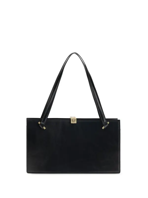Versace Severine Shoulder Bag In Leather - Black