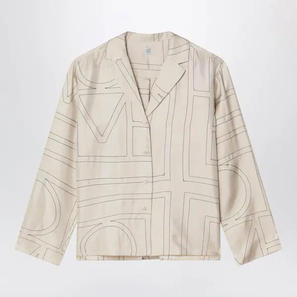 TOTEME Silk Pajama Shirt - White