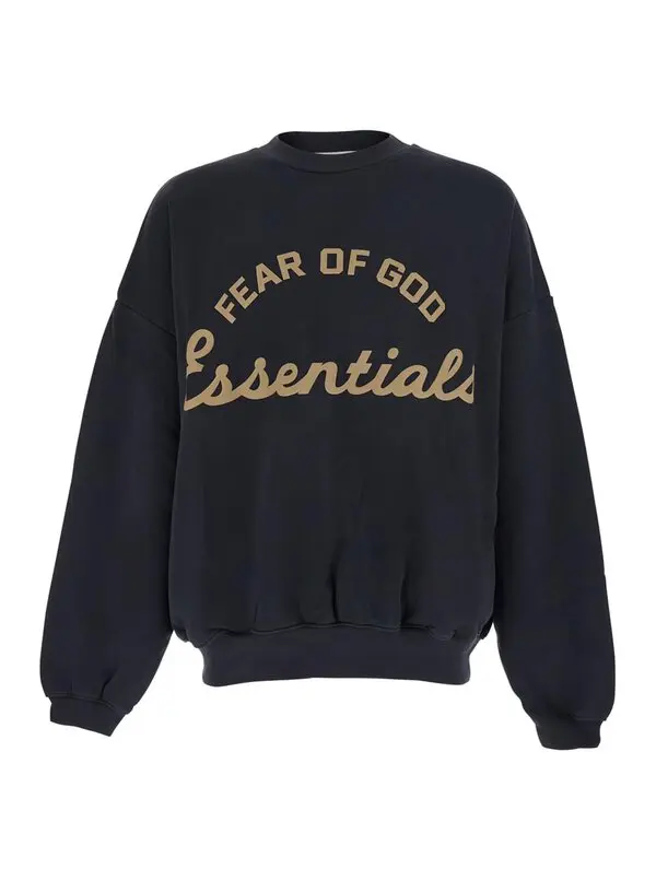 Fear Of God Training 90's' Black Sweatshirt With Printed Logo On The Front In Cotton - Multicolor