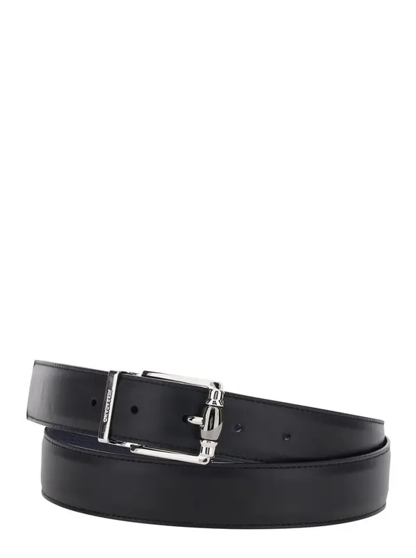 FERRAGAMO Belt 'double/adjustable' With Black Leather Buckle