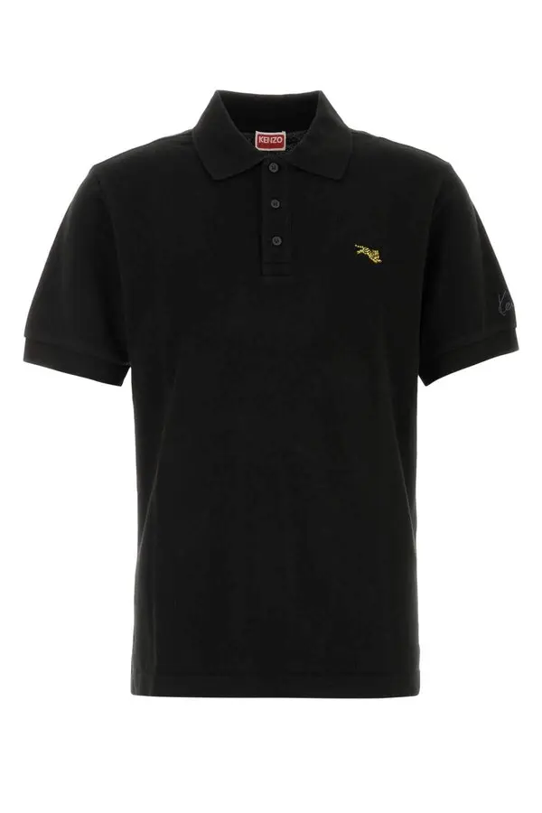 Kenzo Piquet Polo Shirt - Black
