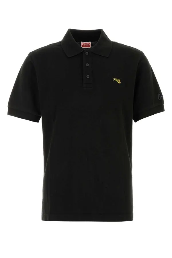 Kenzo Piquet Polo Shirt - Black