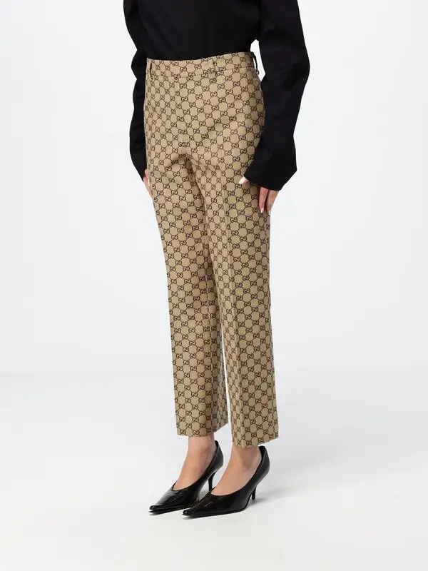 Gucci Slim Fit Cropped Trousers