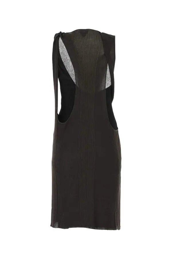 Bottega Veneta Two-tone Cotton Blend Dress - Multicolor