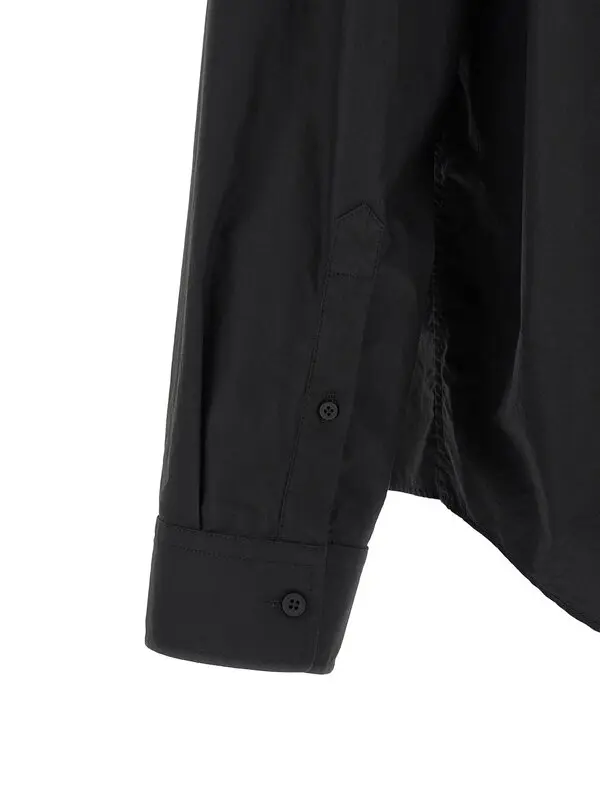 Balenciaga Logo Patch Shirt - Black
