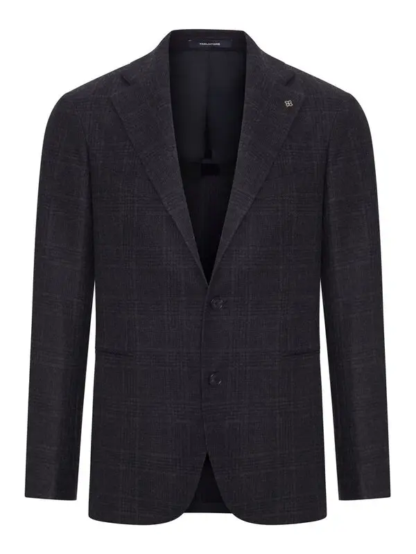 Tagliatore Vesuvio Check Wool Blazer