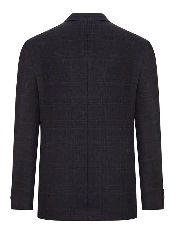 Tagliatore Vesuvio Check Wool Blazer
