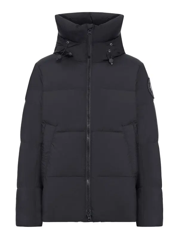 Canada Goose Crofton Label Padded Jacket In Enduraluxe - Black