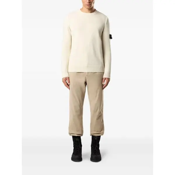 Stone Island Crewneck Jumper - Cream