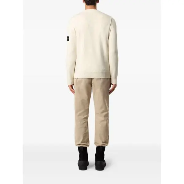 Stone Island Crewneck Jumper - Cream