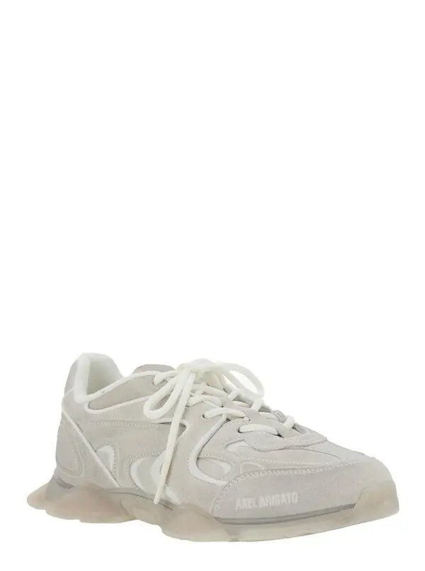 Axel Arigato Eris' Grey Sneaker With Side Logo Lettering And Panel Design In Suede - Multicolor