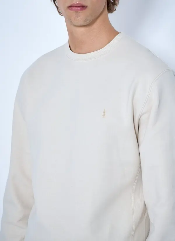 Saint Laurent Nouvelle Crewneck Pullover - Cream