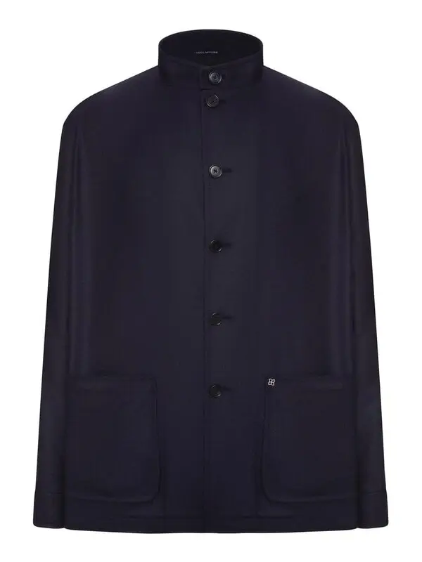 Tagliatore Wool Blouson With Mandarin Collar