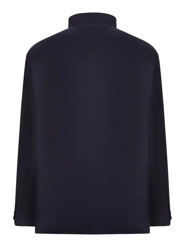 Tagliatore Wool Blouson With Mandarin Collar