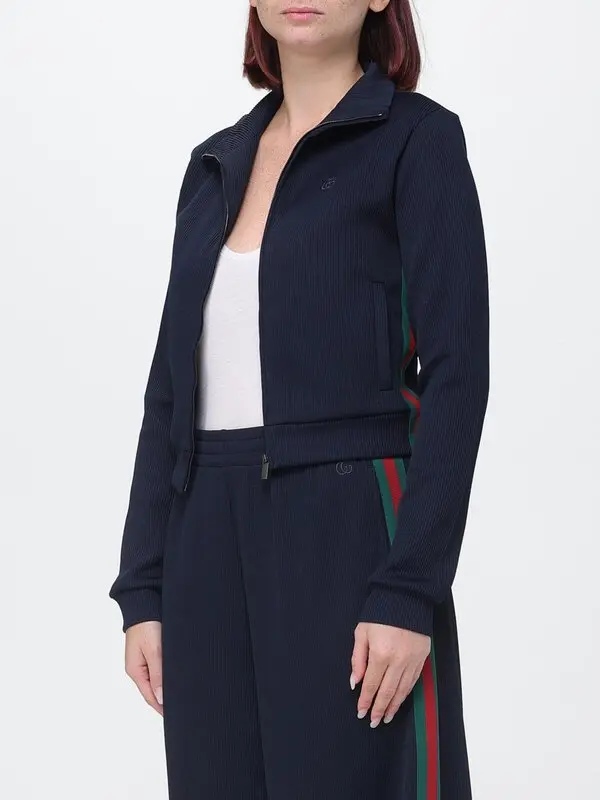 Gucci Web Stripe Technical Jersey Track Jacket - Blue