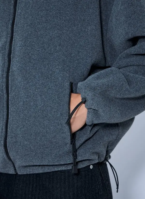 Miu Miu Hooded Zip Sweatshirt