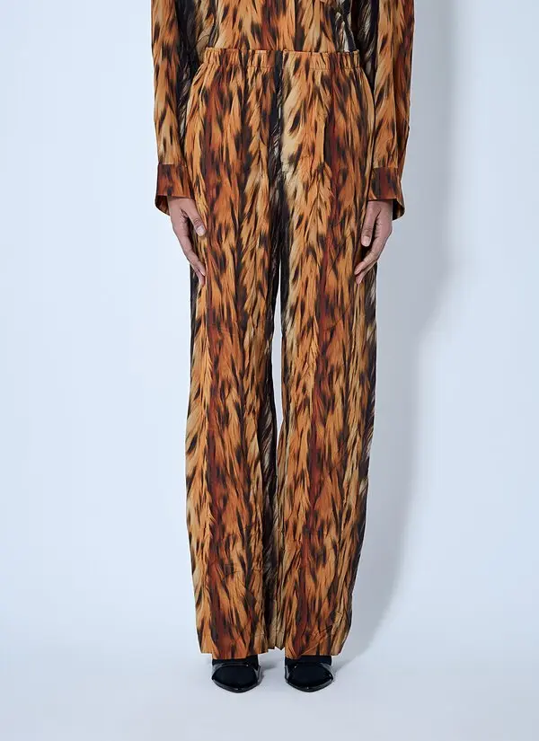 Balenciaga Ai Croc Silk Pants