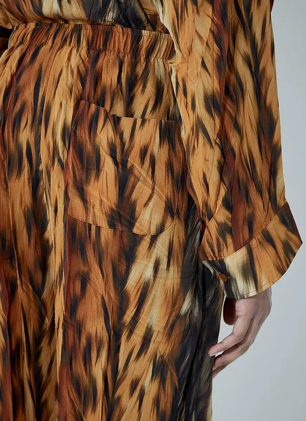 Balenciaga Ai Croc Silk Pants