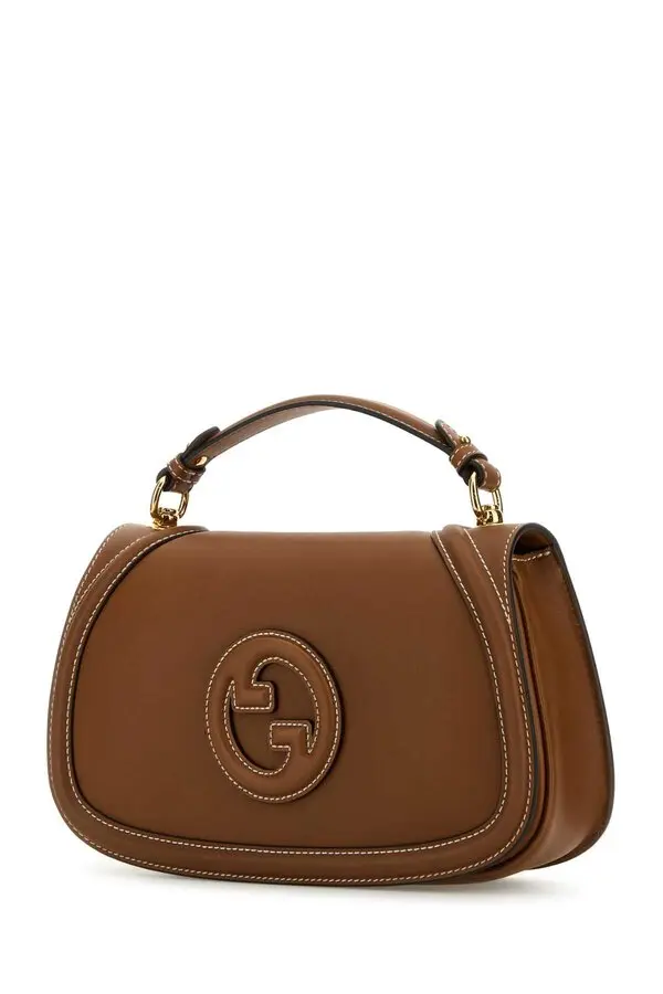 Gucci Leather Blondie Handbag - Brown