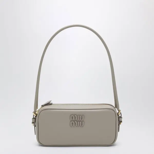 Miu Miu Pumice Leather Pouch - Cream