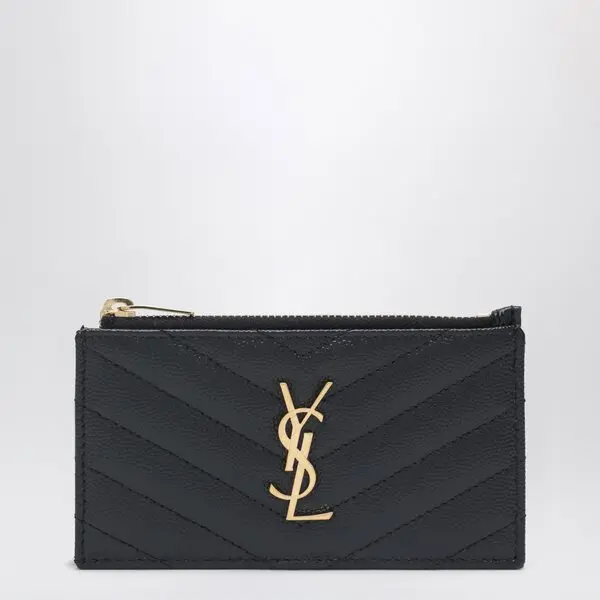 Saint Laurent Quilted Cassandre Card Holder