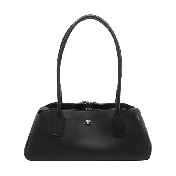 COURREGES Strip Naplack Shoulder Bag