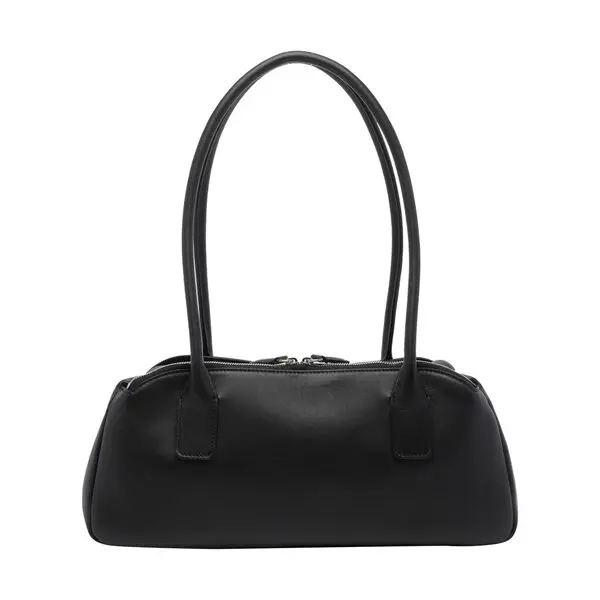 COURREGES Strip Naplack Shoulder Bag
