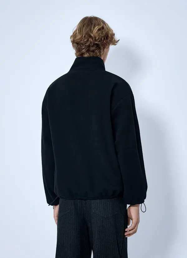 Miu Miu Half-zip Fleece Sweatshirt