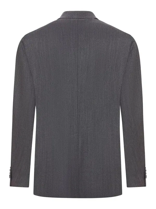 Tagliatore Double-breasted Naples Suit In Virgin Wool - Gray