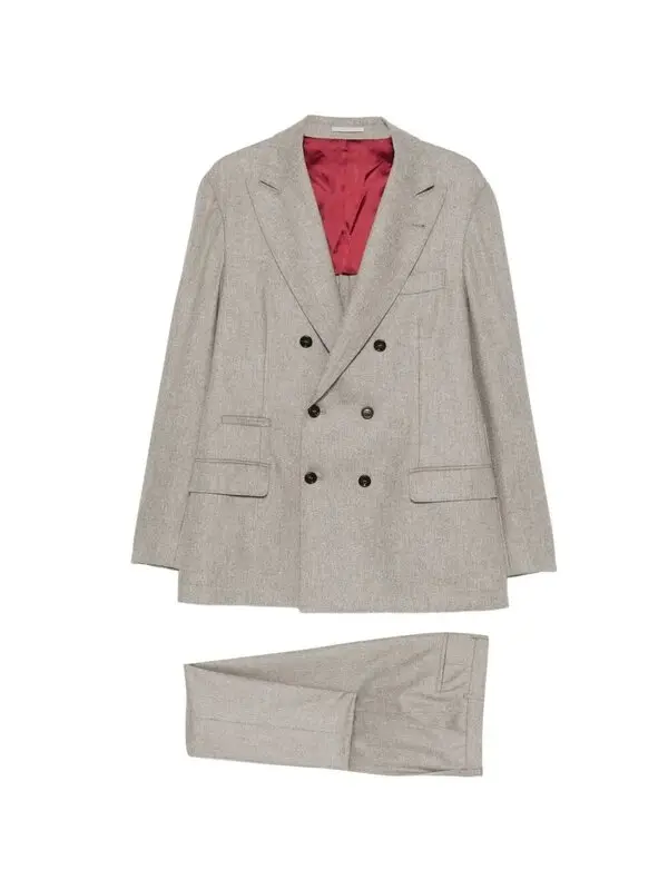 Brunello Cucinelli Double-breasted Suit - Multicolor