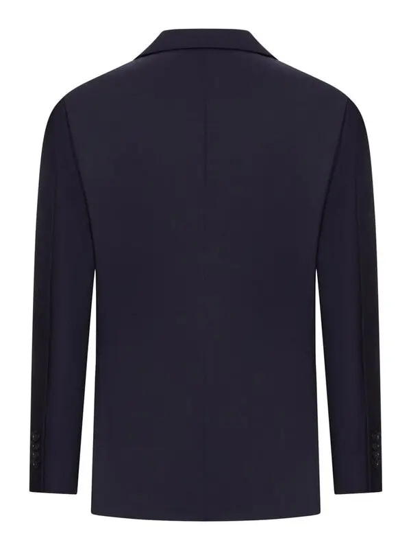 Tagliatore Bruce Tailored Wool Suit With Vest - Blue