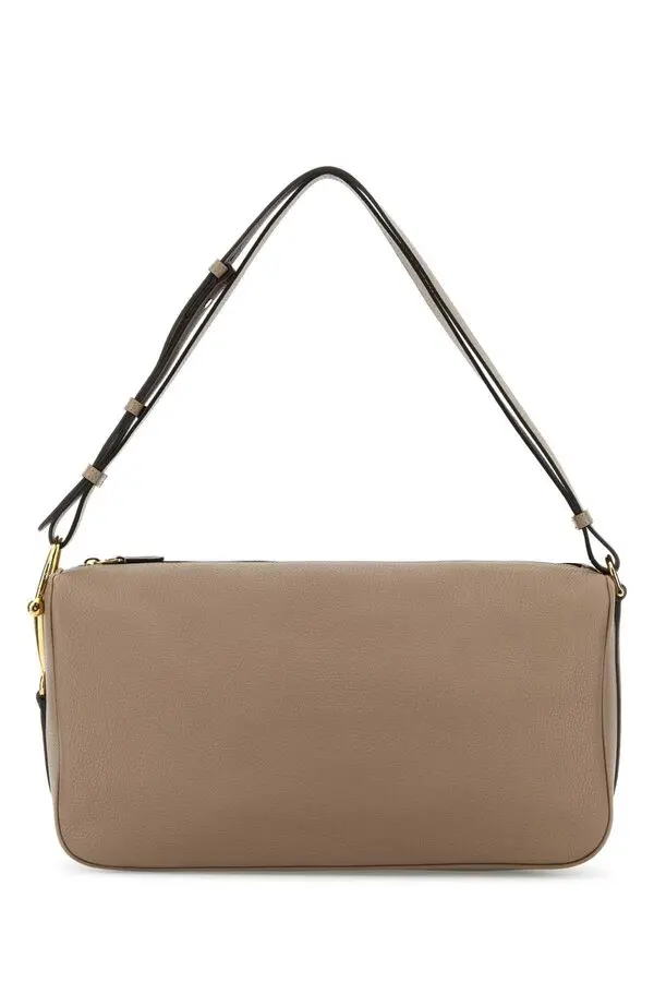 Gucci Dove Grey Leather Half Horsebit Shoulder Bag - Gray