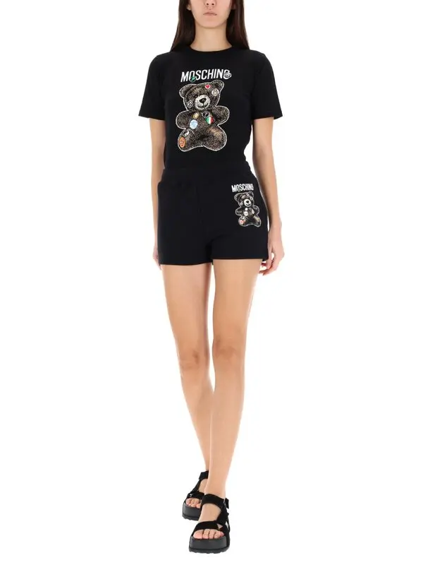 Moschino Shorts With Teddy Print