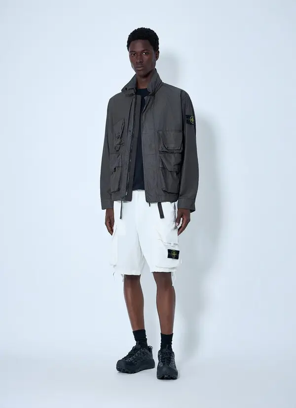 Stone Island Cargo Shorts With Flap Pockets