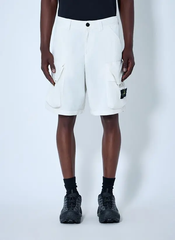 Stone Island Cargo Shorts With Flap Pockets - Multicolor