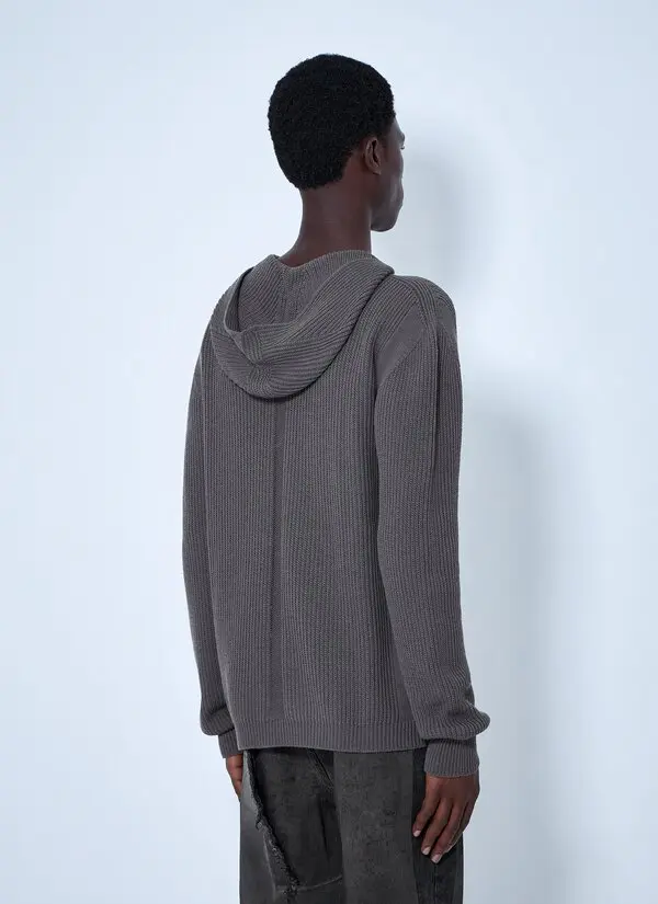 Rick Owens Wool Zipped Hoodie