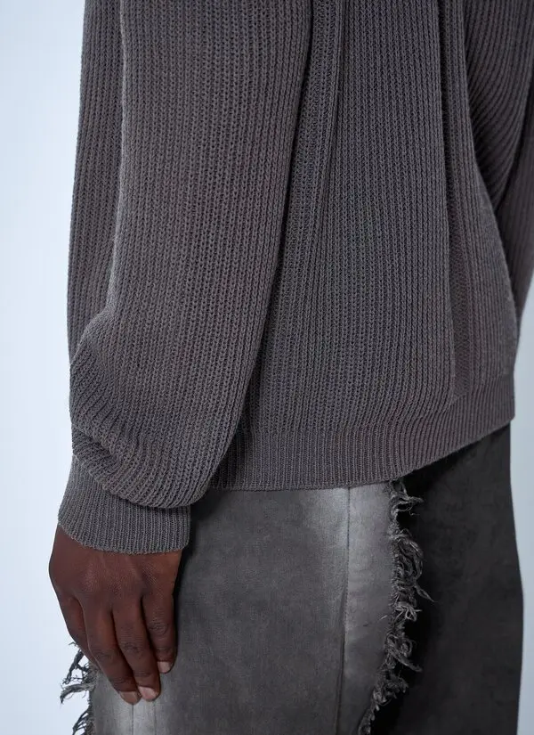 Rick Owens Wool Zipped Hoodie
