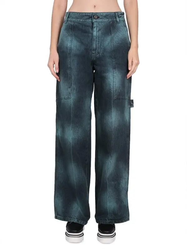 Stella McCartney Workwear Denim Trousers - Green