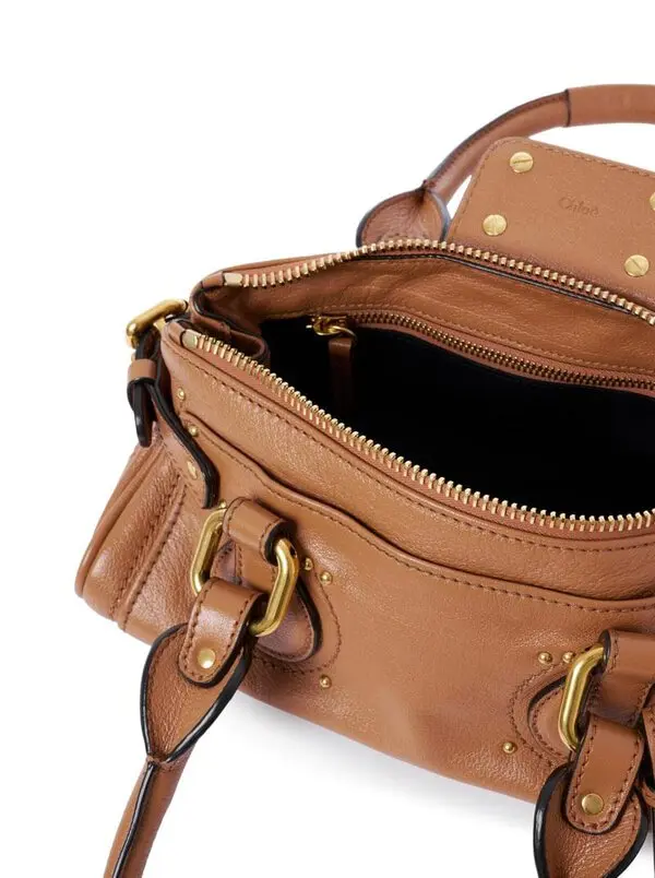 Chloé Small Paddington Bag In Grainy Leather - Multicolor
