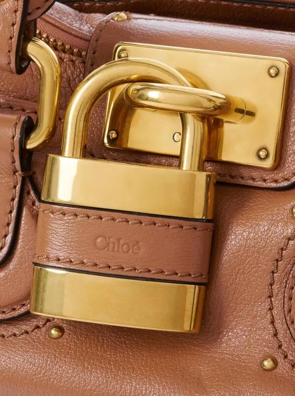 Chloé Small Paddington Bag In Grainy Leather - Multicolor