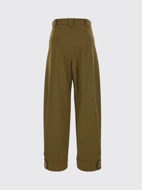 Max Mara Adorni High-waisted Wide-leg Cotton Trousers - Brown