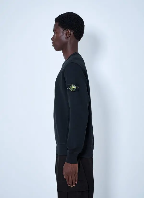 Stone Island Crewneck Sweatshirt With Logo Patch